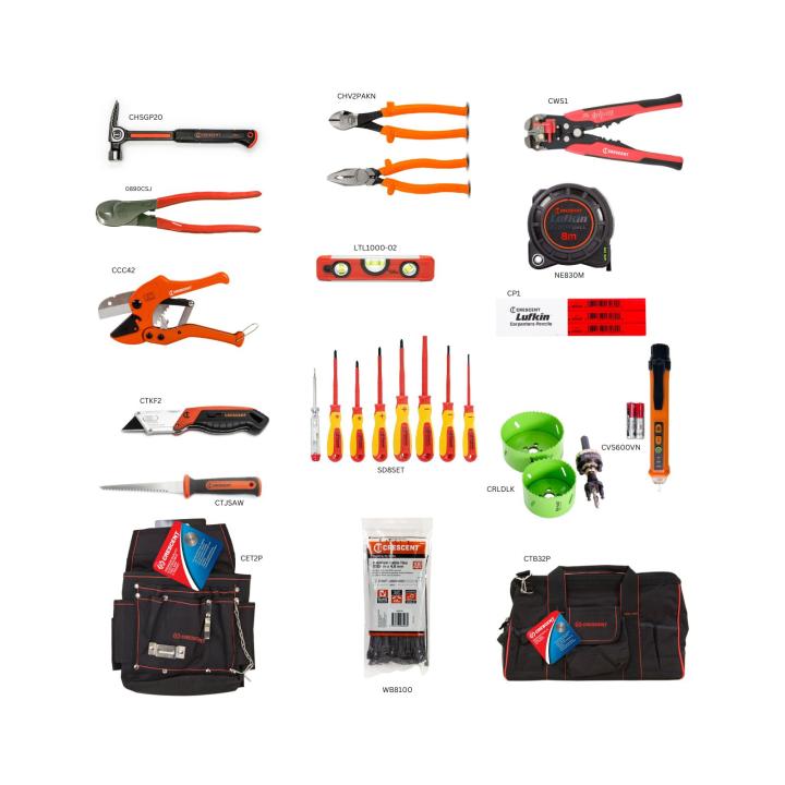 29 Piece Electricians Apprentice Kit - Crescent Tools